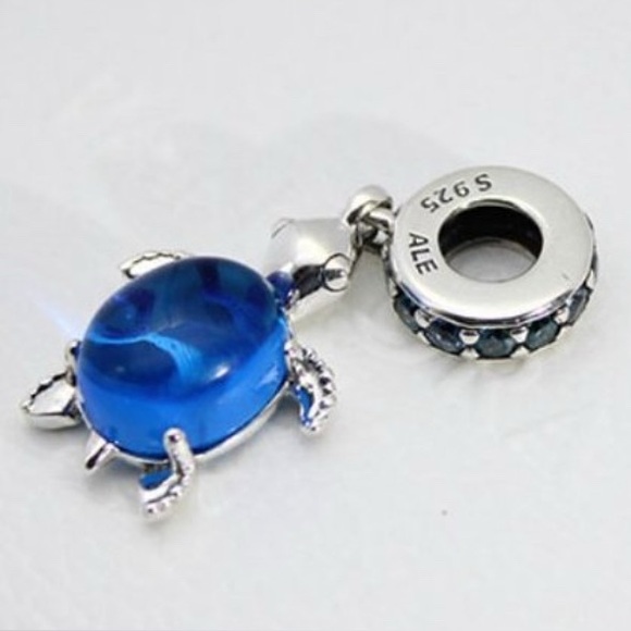 Pandora | Jewelry | Pandora Murano Glass Sea Turtle Dangle Charm | Poshmark